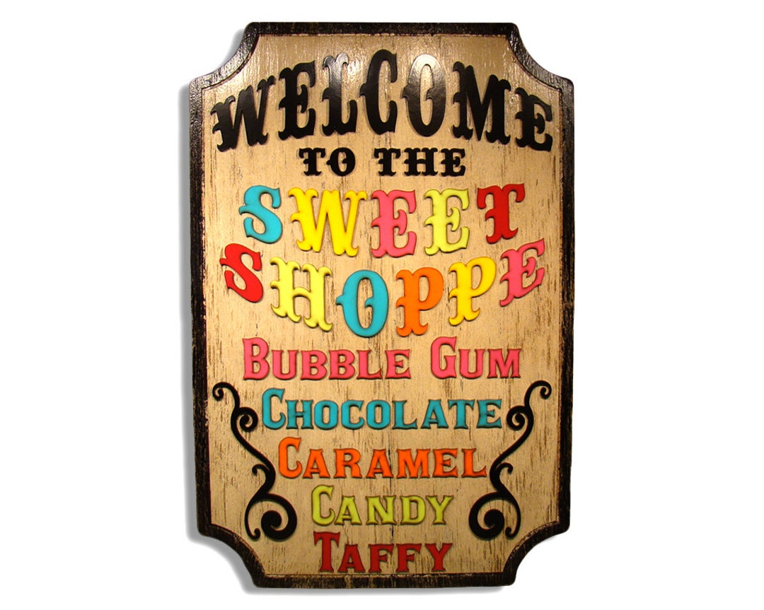 Vintage Sweet Shoppe Sign: Custom Candy Store Decor (27x18) - Etsy