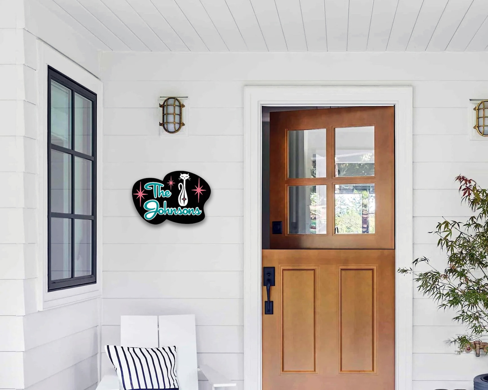 MCM Custom Name Sign Custom House Sign Last Name Acrylic | Etsy