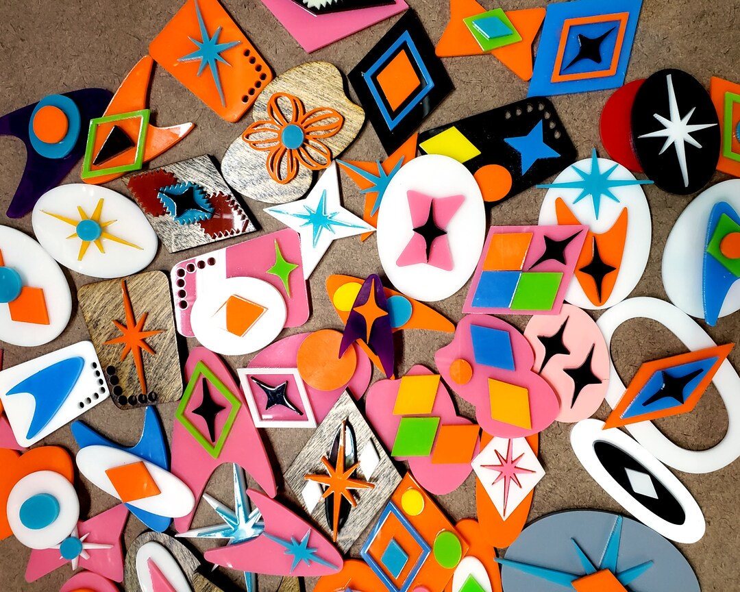 Mid Century Modern Magnets | Refrigerator Magnets | Atomic Design ...