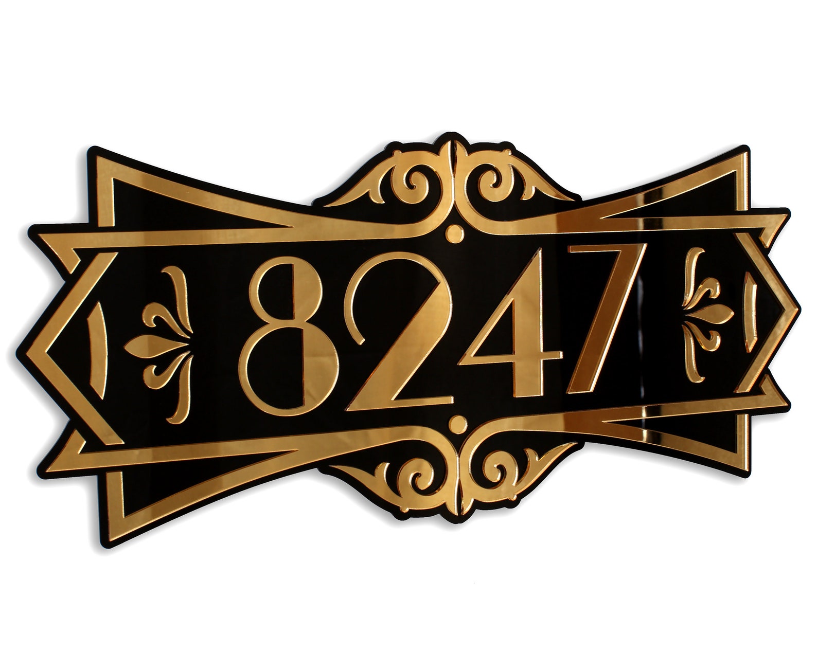 Art Deco House Sign Art Deco House Numbers Art Deco Decor - Etsy