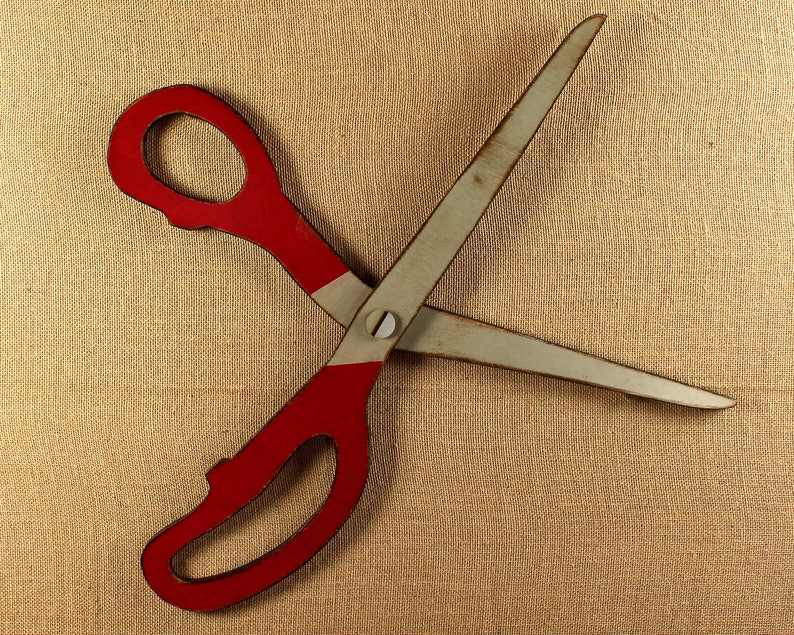Dressmaker Scissors Giant Wood Scissors Jumbo Sewing Scissor - Etsy