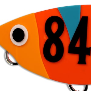 Fishing Lure House Numbers: Custom Lake Cabin Address Sign - Etsy