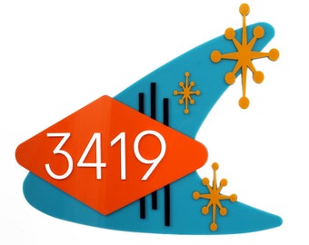 Atomic House Sign - Etsy