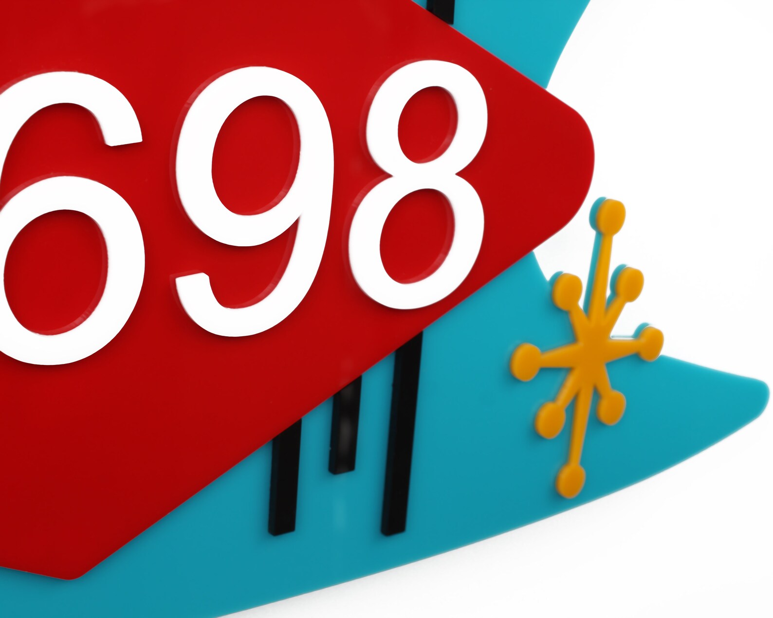 Home Address Sign Custom House Address Mid Century Modern | Etsy