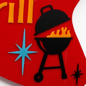 BBQ Patio Sign | Cookout Sign | Outdoor Kitchen Decor | Outdoor Patio ...