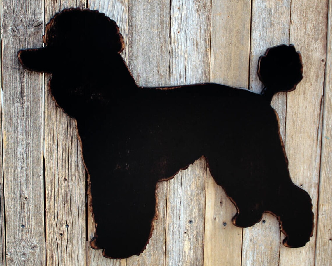 Poodle Dog Sign Standard Poodle Pet Loss Gift Dog Home Decor | Etsy