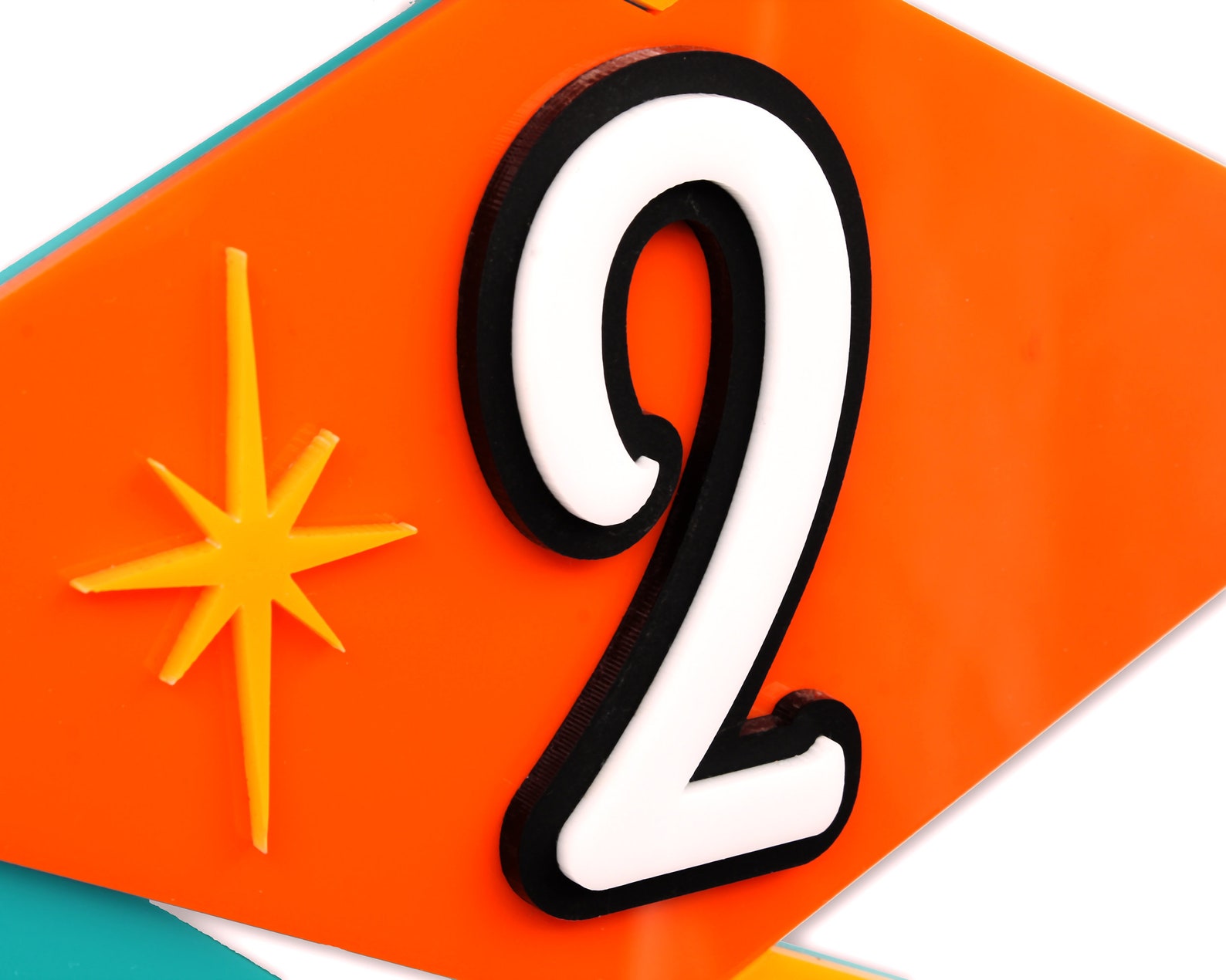 Atomic Age House Sign Mid Century Modern Home Address Sign - Etsy