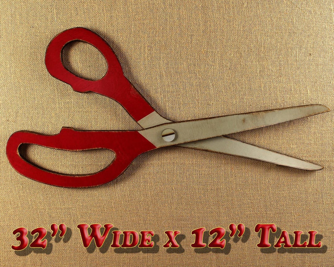 Dressmaker Scissors Giant Wood Scissors Jumbo Sewing Scissor Large ...