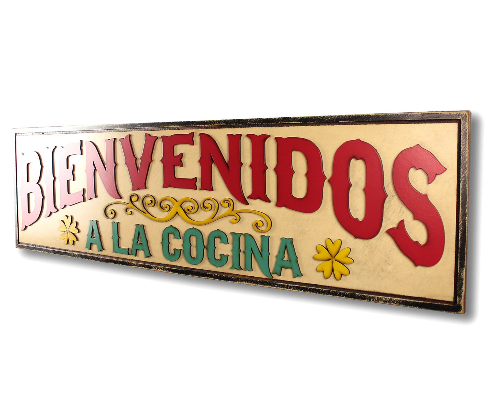 Kitchen Wall Decor Cocina Sign Bienvenidos Cocina Wood Kitchen | Etsy