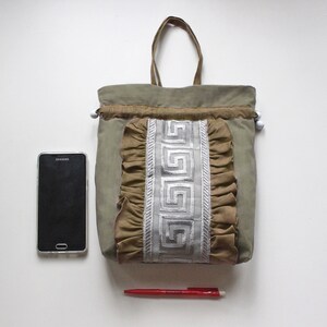 Green Drawstring Bag Green Day Bag 1920s Flapper Bag Great - Etsy