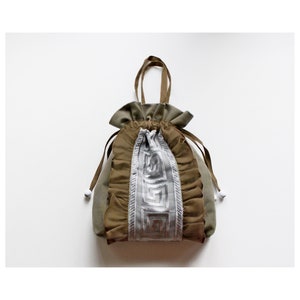 Green Drawstring Bag Green Day Bag 1920s Flapper Bag Great - Etsy