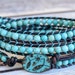 Turquoise Wrap Bracelet Boho Wrap Bracelet Wrap Bracelet | Etsy
