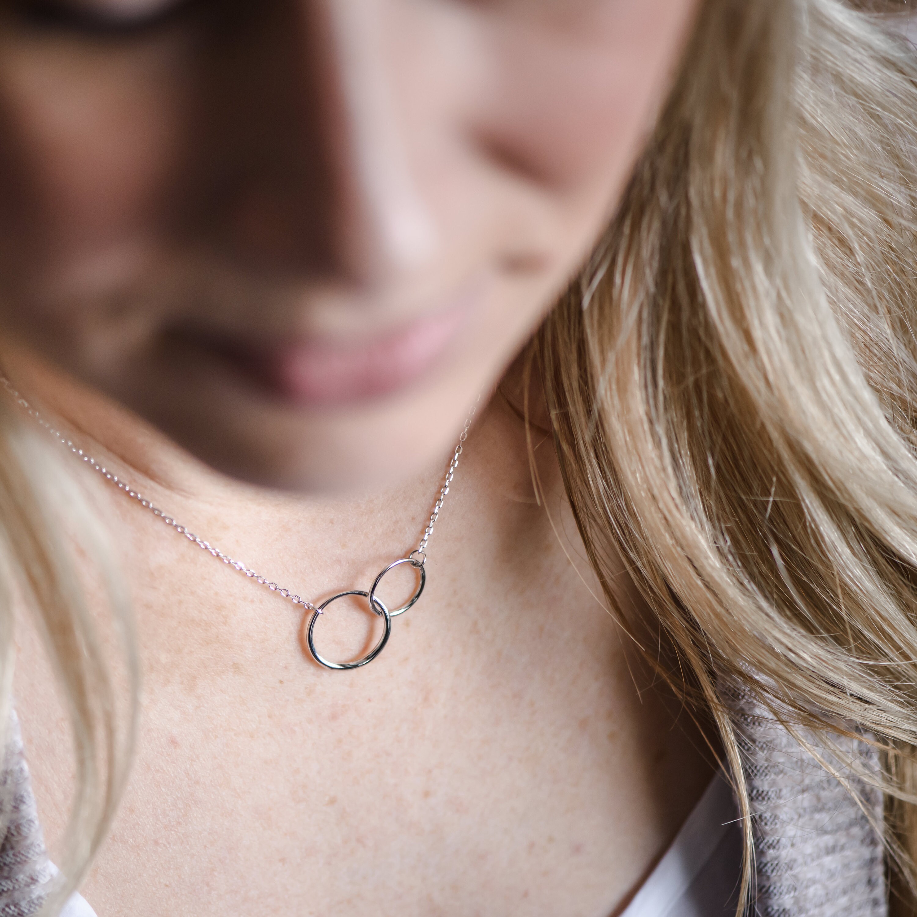 Interlocking Circle Necklace, Eternity Necklace, Infinity Necklace ...