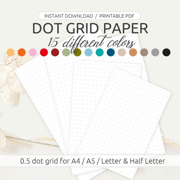 Dot Grid Paper - Etsy
