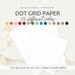 Printable - Dot Grid Paper, 15 Different Colors, for A4, A5, Letter and ...