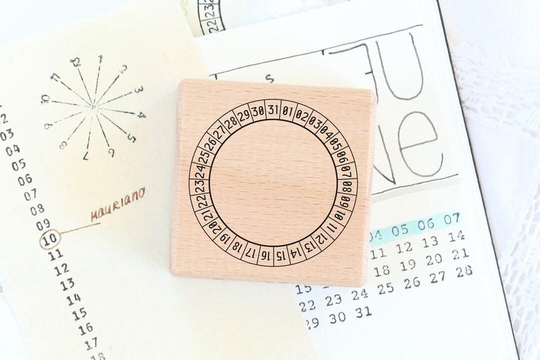 Month Stamp for Planner, Monthly Spread Rubber Stamp Journaling, Habit ...