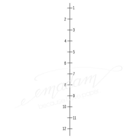 Rubber Stamp Simple Timeline | Etsy