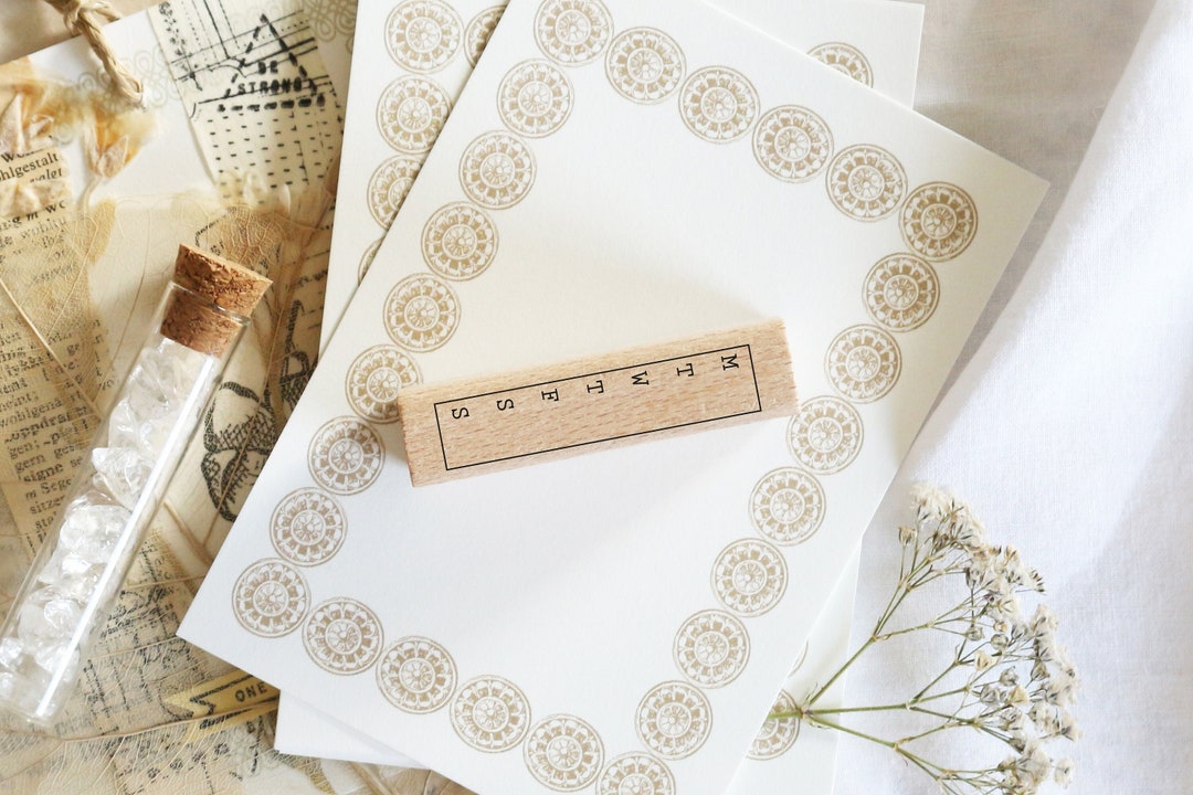 Rubber Stamp - Weekly Tracker, Vertical, Planer Stamp, Tracker Stamp ...