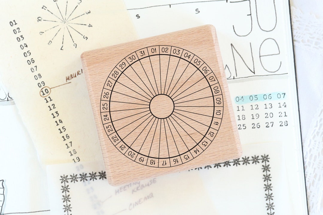 Rubber Stamp - Tracker, Mood Tracker, Daily, Calendar, Perpetual ...
