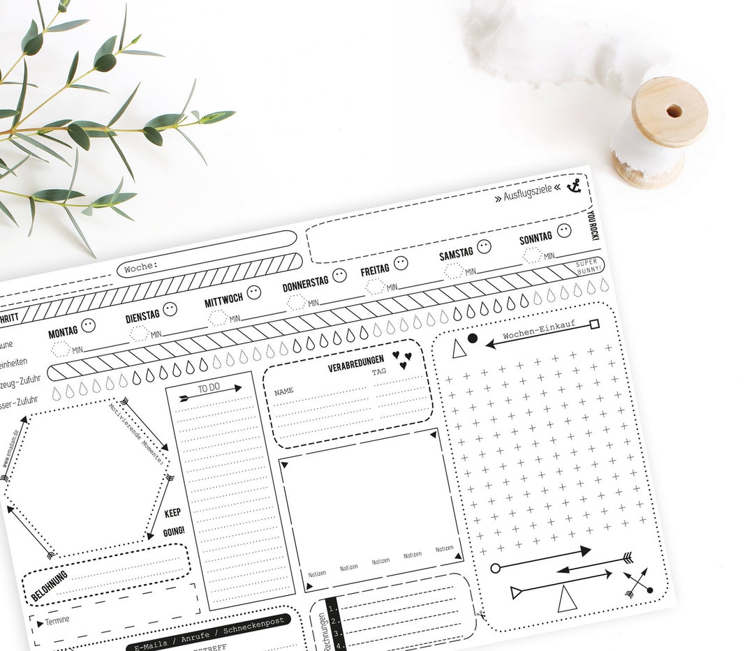 Notepad - Track Your Life - Etsy