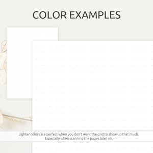 Printable - Dot Grid Paper, 15 Different Colors, for A4, A5, Letter and ...