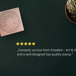 Perpetual Calendar Stamp for Journal and Planner, Perpetual Date Stamp ...