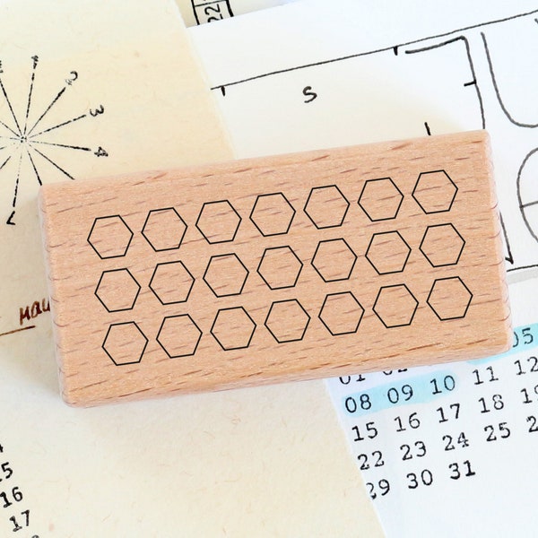 Hexagon Stamp - Etsy