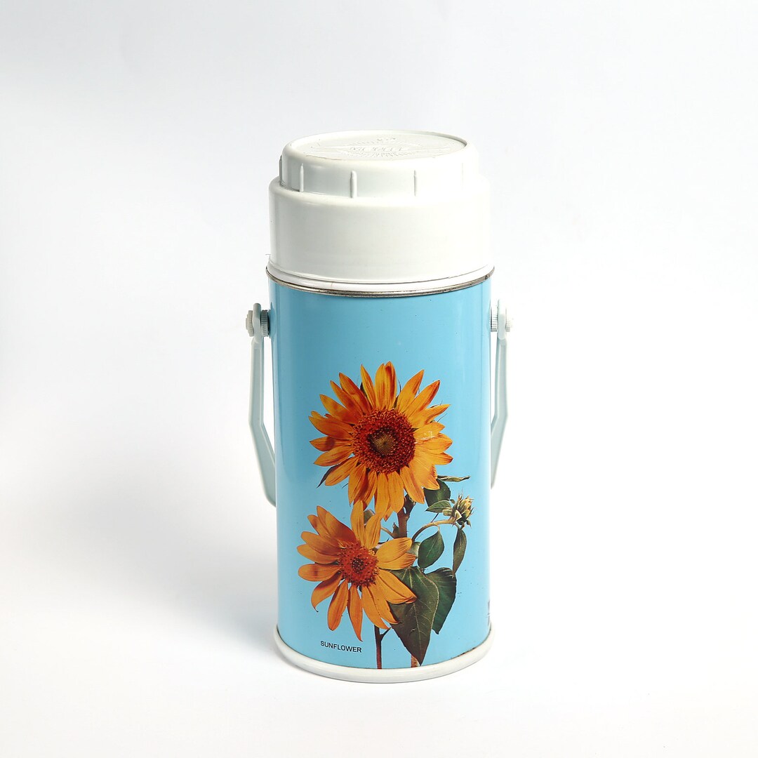 Vintage Metal Thermos Retro Thermos Vintage Travel Thermos - Etsy