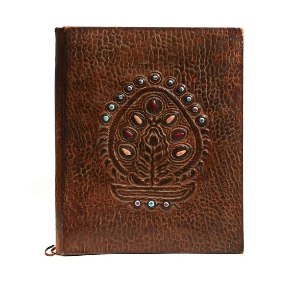vintage big brown folder - Gem