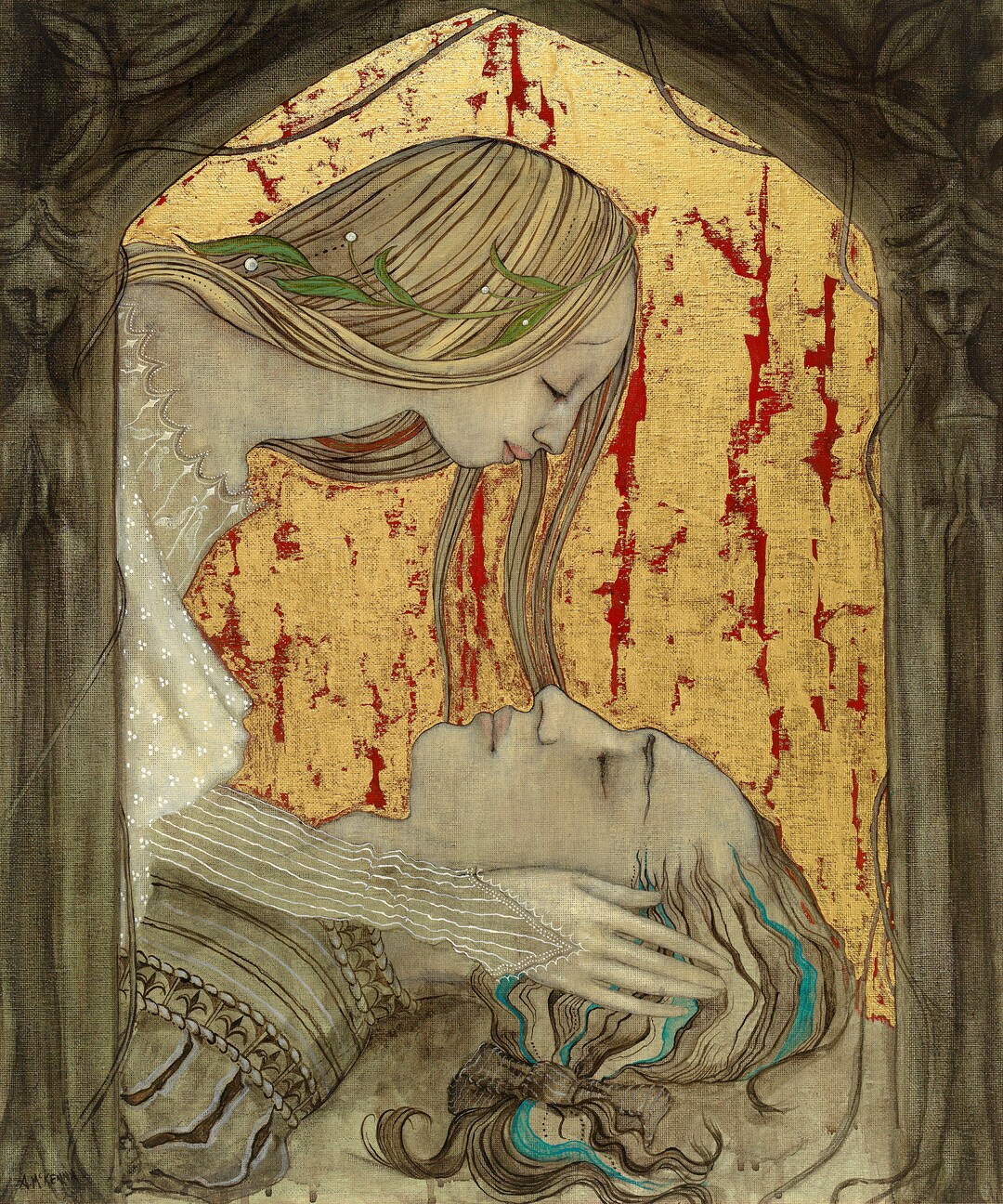 Irish Mythology Artwork - Deirdre Weeps for Naoise - Limited Edition ...