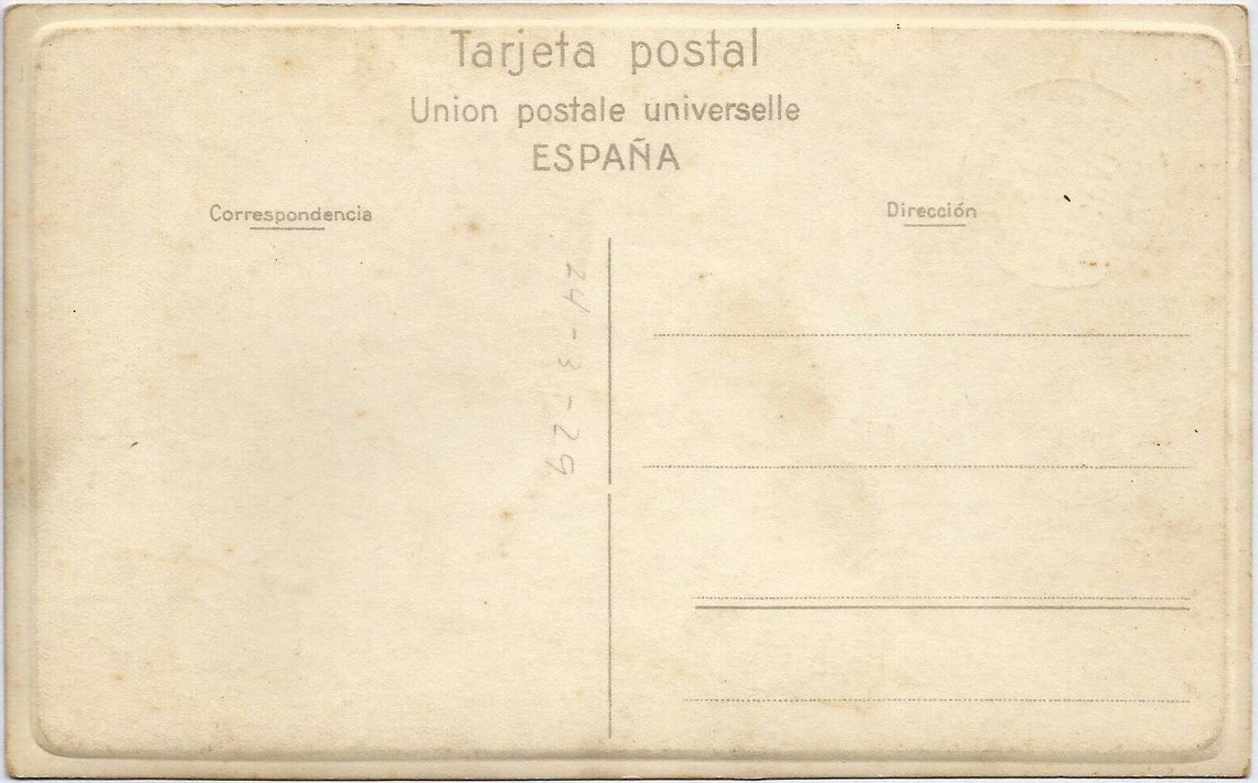 Adorable ORIGINAL Antique 1929 Spanish Signed RPPC / 2 - Etsy Adorable ORIGINAL Antique 1929 Spanish Signed RPPC / 2 - Etsy