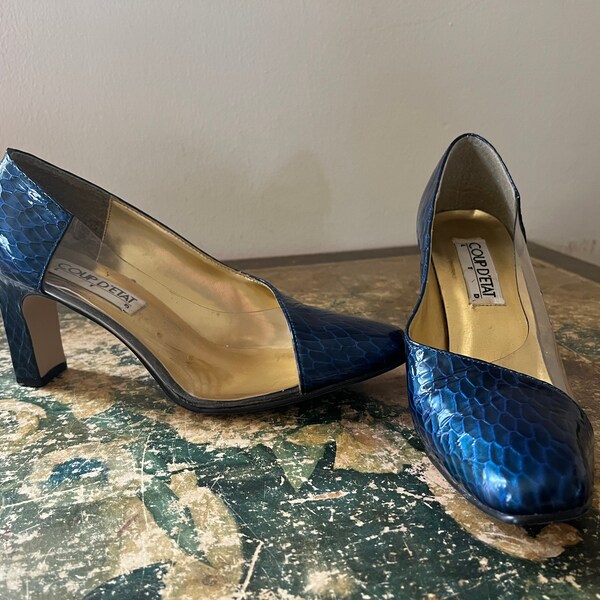 Navy Blue Pumps - Etsy