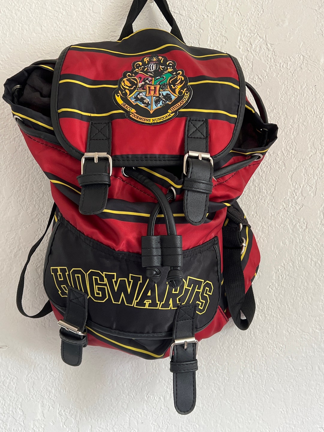 Vintage Harry Potter Hogwarts Backpack Bag Purse Sirius Hermione Ron ...