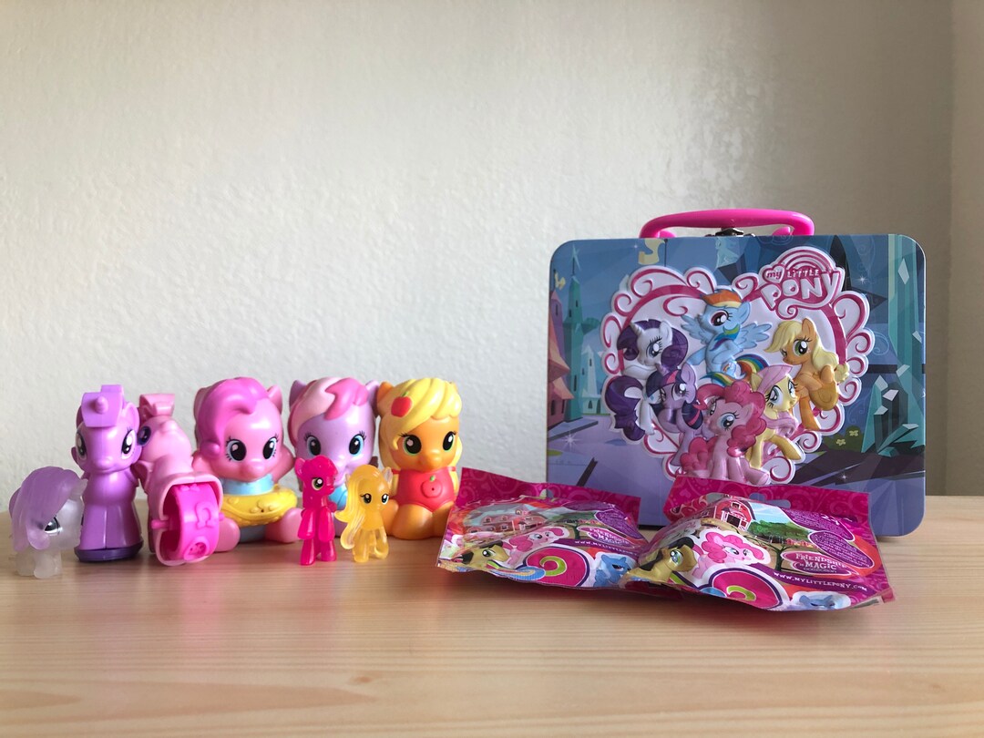 My Little Pony Puzzle Toys Lot Mixed Tin Lunch Box Handle Set ...