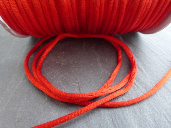 10 x metres 10m Red Chinese Rattail Rat Tail Threading | Etsy