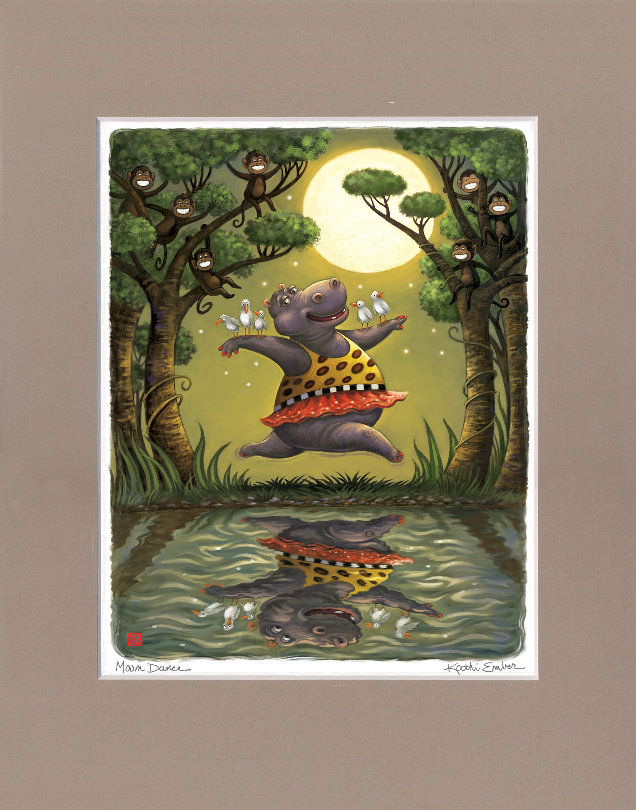 Fine Art Print for Children / Moon Dance - Etsy