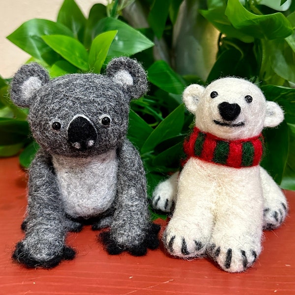 Needle Felt Polar Bear - Etsy