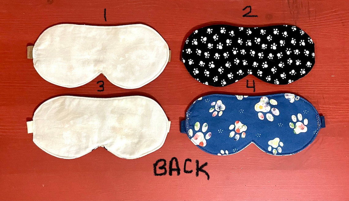 Sleep Eye Masks 100% Cotton in a Variety of Dog Prints - Etsy