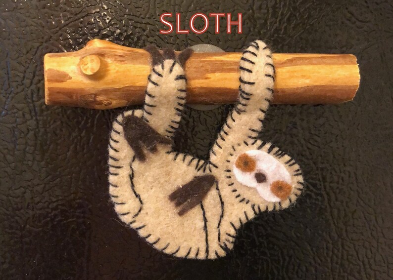 Adorable handmade felt animal magnets | Etsy