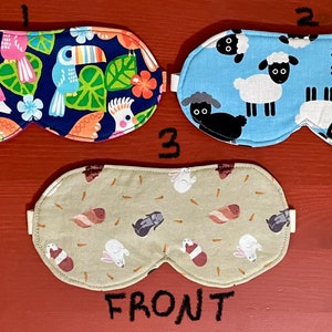Sleep Eye Masks 100% Cotton in a Variety of Animal Prints - Etsy
