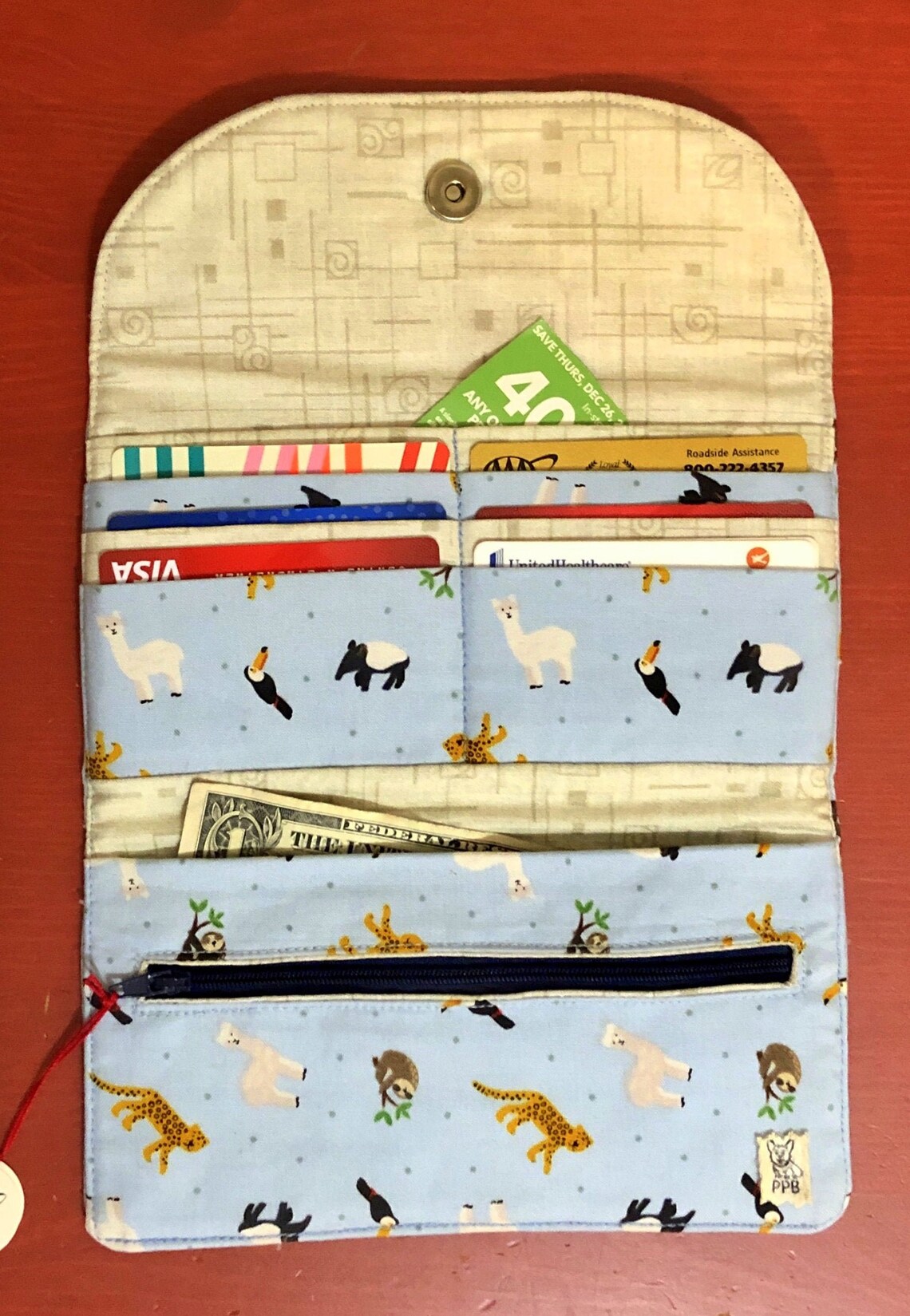 Bi-fold Clutch Style Fabric Wallets in a Variety of Wild - Etsy