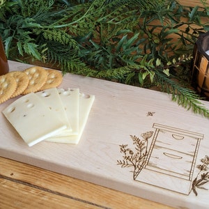 Beehive Charcuterie Board / Engraved Maple / Cheese Board / Serving ...