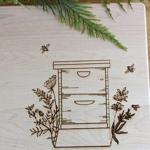 Beehive Charcuterie Board / Engraved Maple / Cheese Board / Serving ...