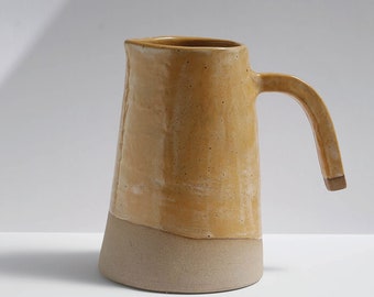 Rustic Blue Pottery Pitcher 1l/pottery Pitcher/large Handmade Pitcher ...