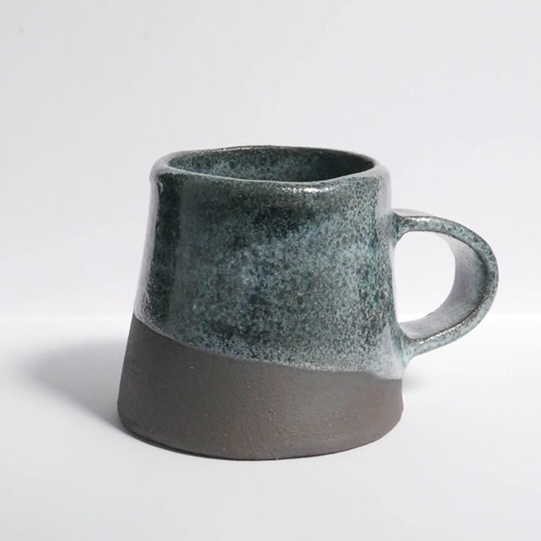 Rustic Blue Pottery Mug 300ml/pottery Coffee Mug/large Handmade Mug ...