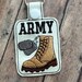 ARMY Combat Boot Dog Tags Key Fob Design DIGITAL | Etsy