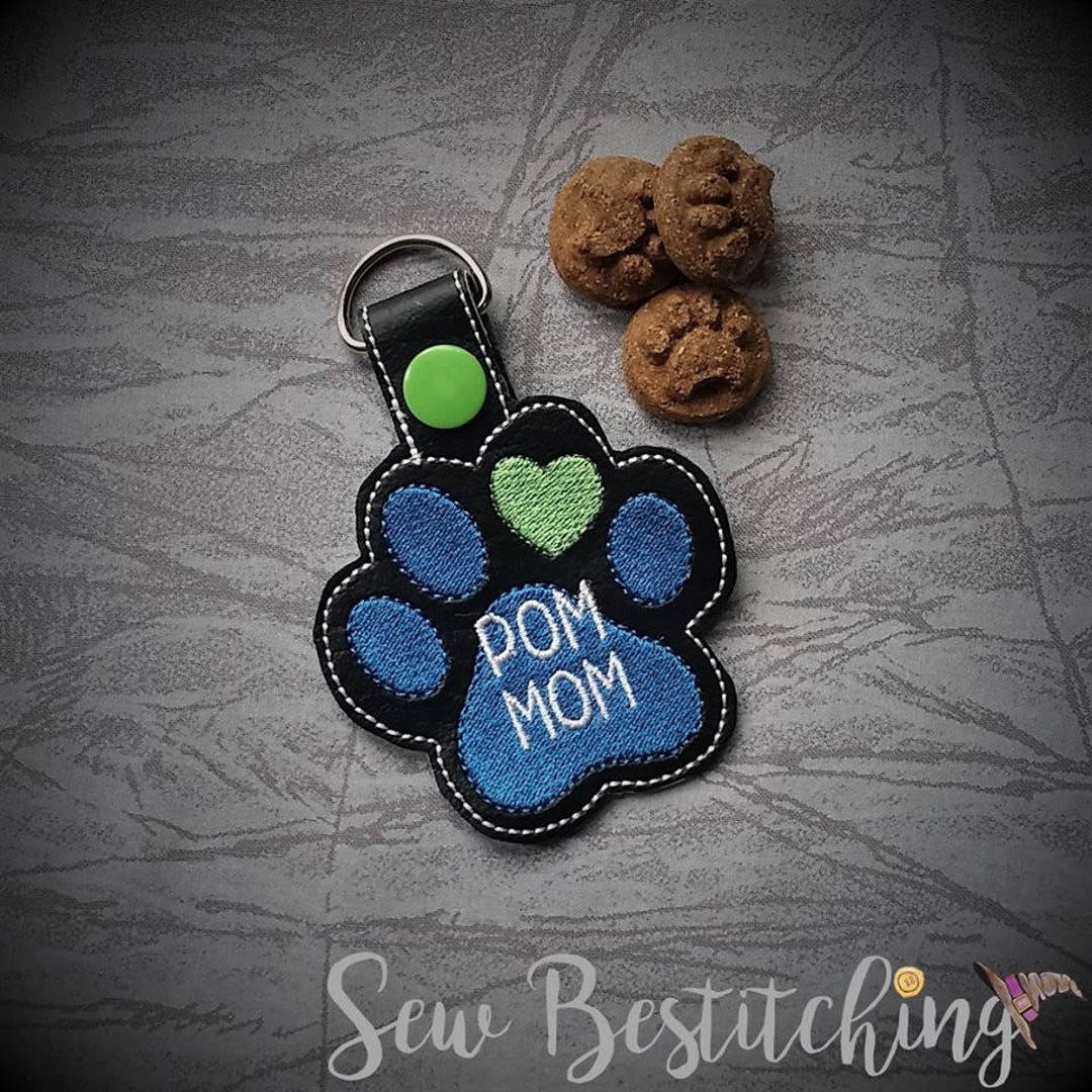 Pomeranian Pom Mom AND Mum Paw Print in the Hoop - Etsy