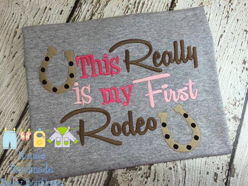 This REALLY is My First Rodeo 4 Sizes Included Cowboy | Etsy