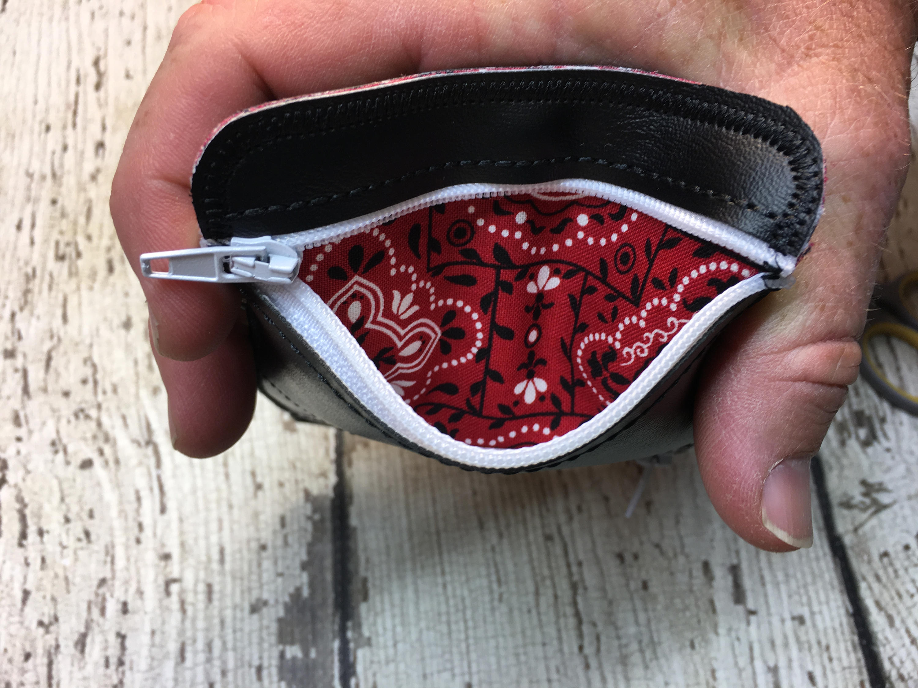 Double Zipper Eyelet Key Ring ID Driver's License | Etsy