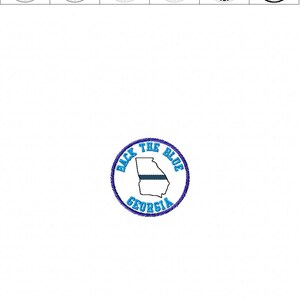 Back the Blue GEORGIA Thin Blue Line Hat PATCH Police - Etsy